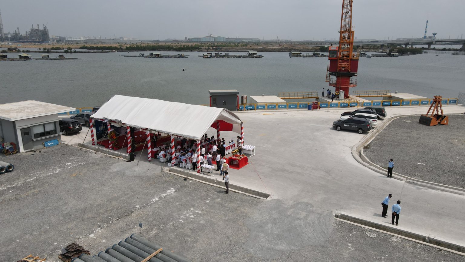 VGSI CONSTRUCTS GGBS STORAGE IN VGSI PILE FACTORY - VGSI